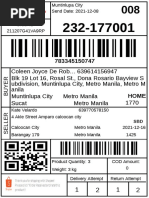 Sample JNT Waybill | PDF