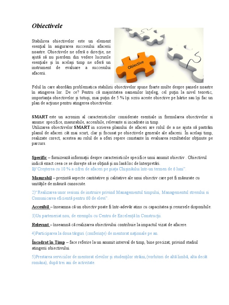 Obiective Firma | PDF