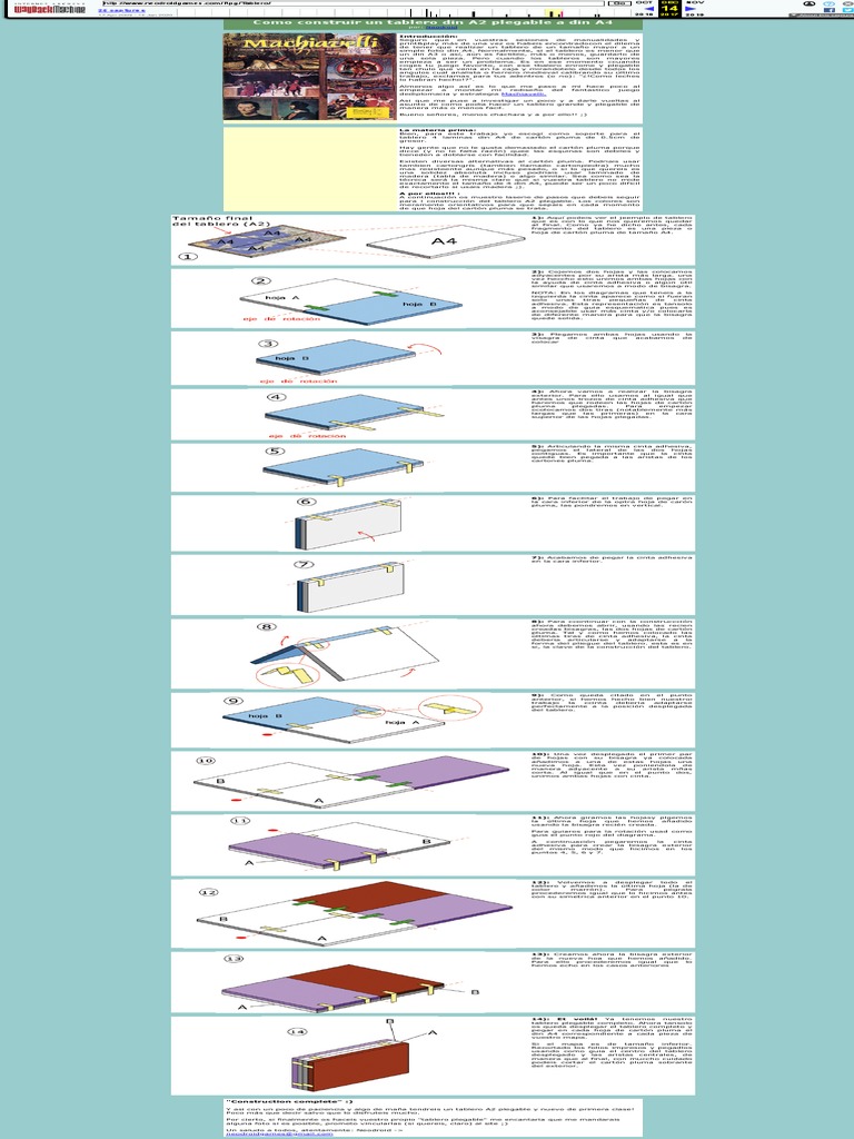 Cómo Construir Tablero Plegable X Neodroid | PDF | Materiales de ...