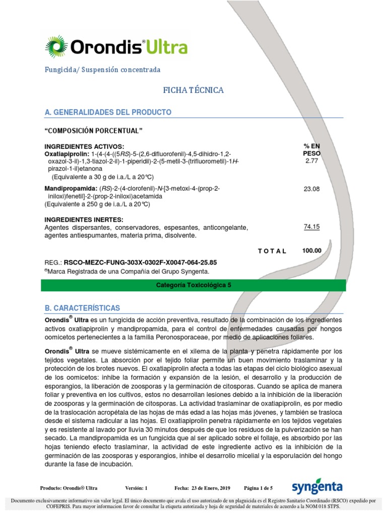 Orondis Ultra | PDF | Residuos | Agua