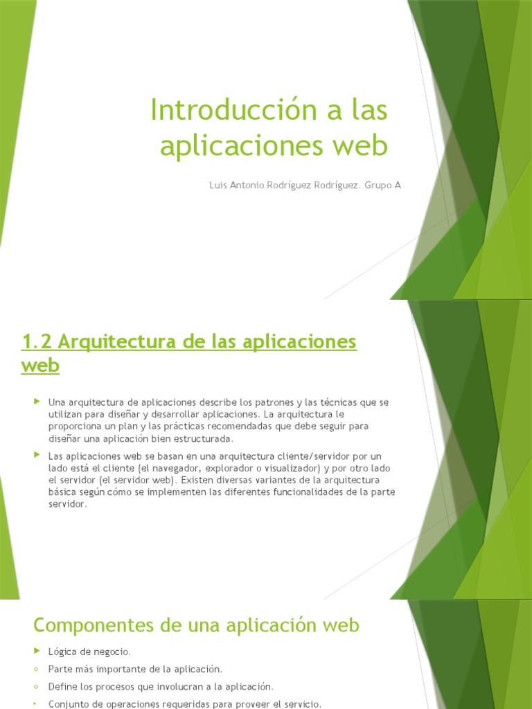 PW. Introduccion A Las Aplicaciones Web. Grupo A. | PDF | Software de ...