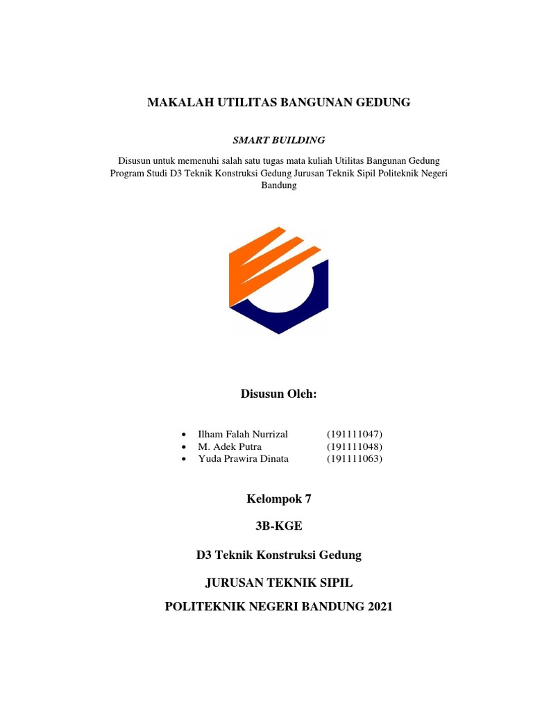MAKALAH UTILITAS BANGUNAN GEDUNG (Kelompok 7) | PDF