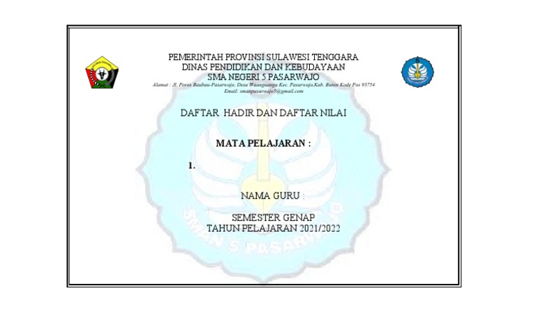 Cover Absen GURU MAPEL | PDF