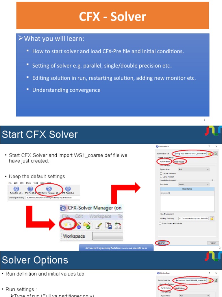 CFX - Solver: What You Will Learn | Download Free PDF | Parallel ...