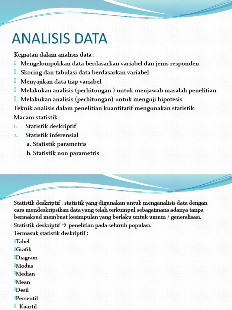 Analisis Data | PDF