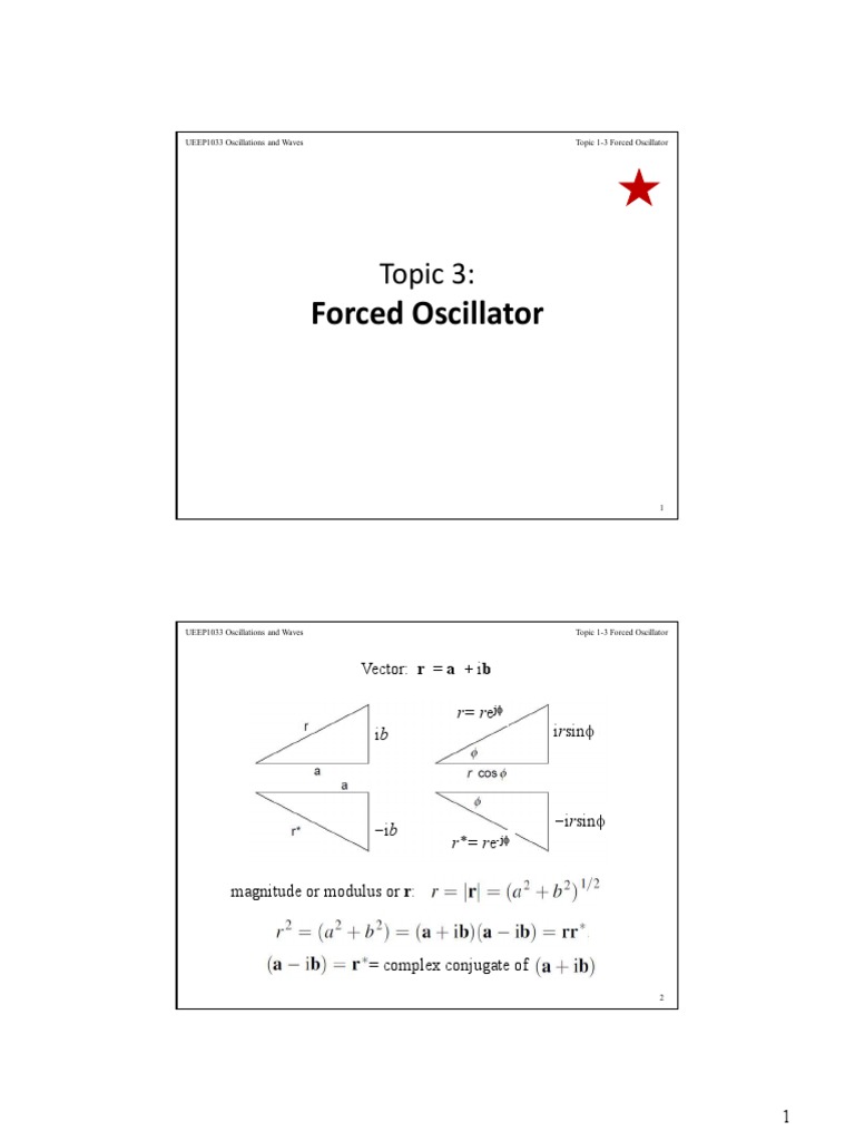 03 Forced Oscillator | PDF | Resonance | Electrical Impedance