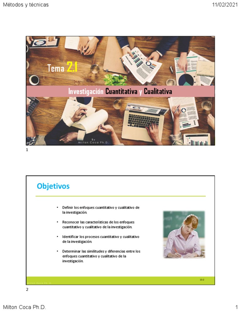 Diapositivas T-02 | PDF | Investigación cuantitativa | Método científico