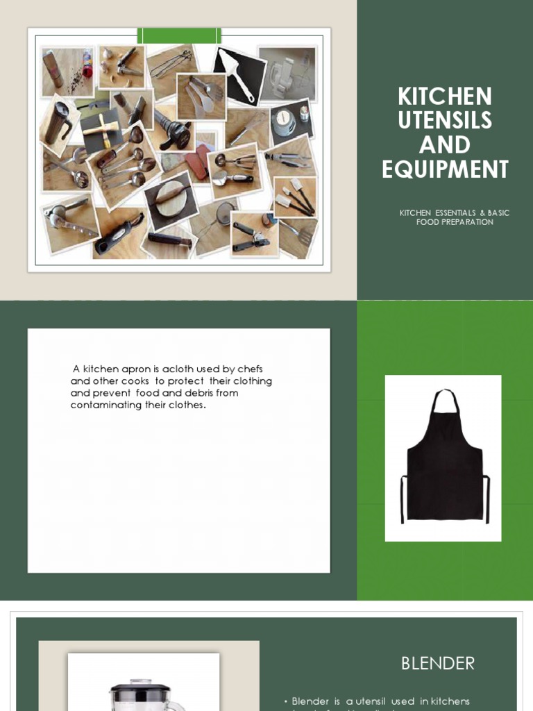 Kitchen Tools and Equipment | PDF | Foods | Baking