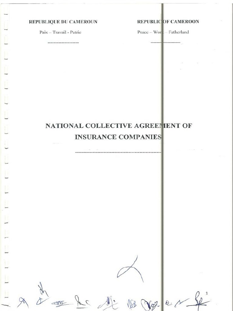 National Collective Agreement of Insurance Companies | PDF