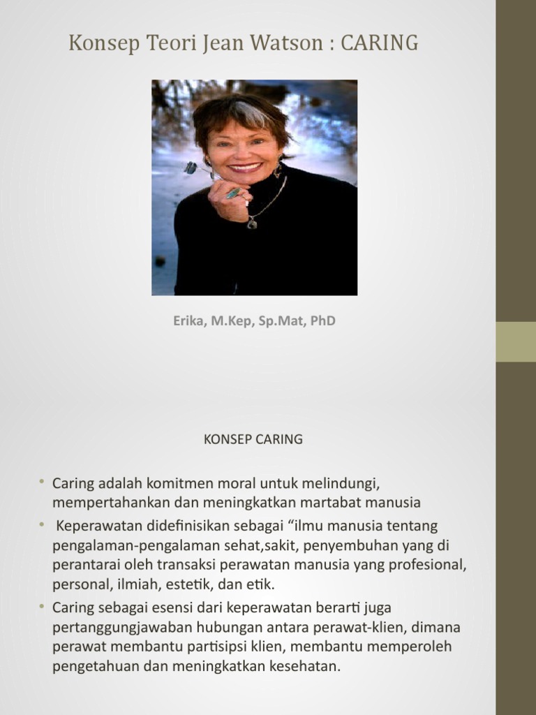 Konsep Teori Jean Watson | PDF