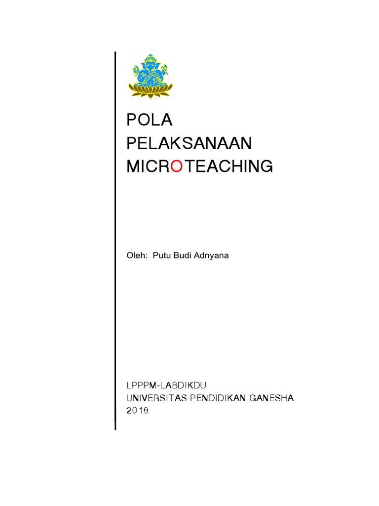 Pola Pelaksanaan Microteaching Prof-Budi | PDF