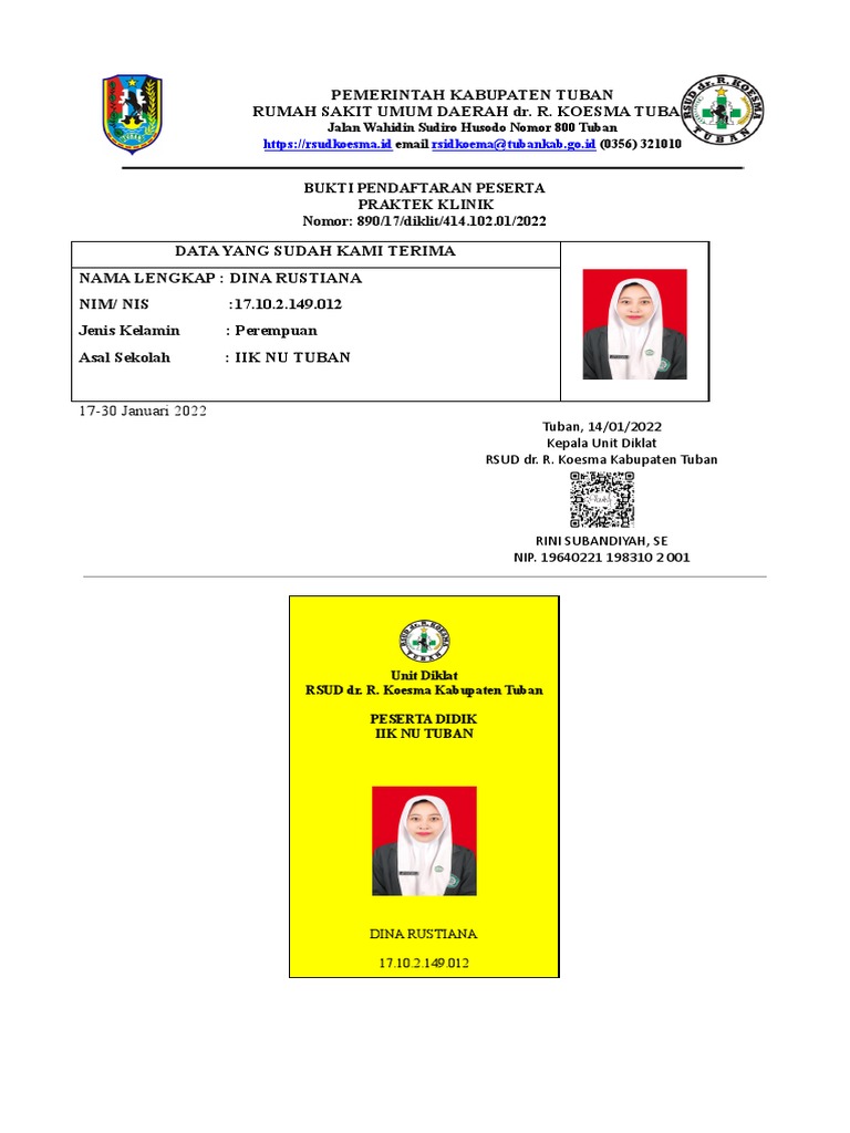 Praktik KlinikDINA RUSTIANA | PDF