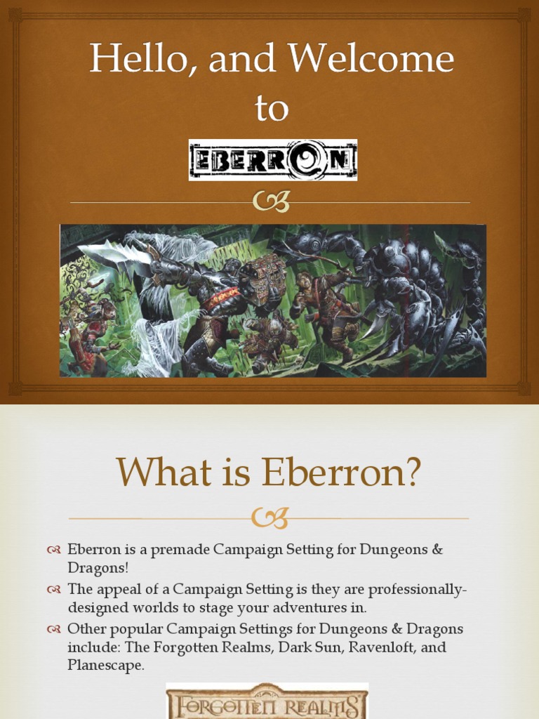 Eberron 1 - Introduction and Geography | PDF | Dungeons & Dragons | Fantasy
