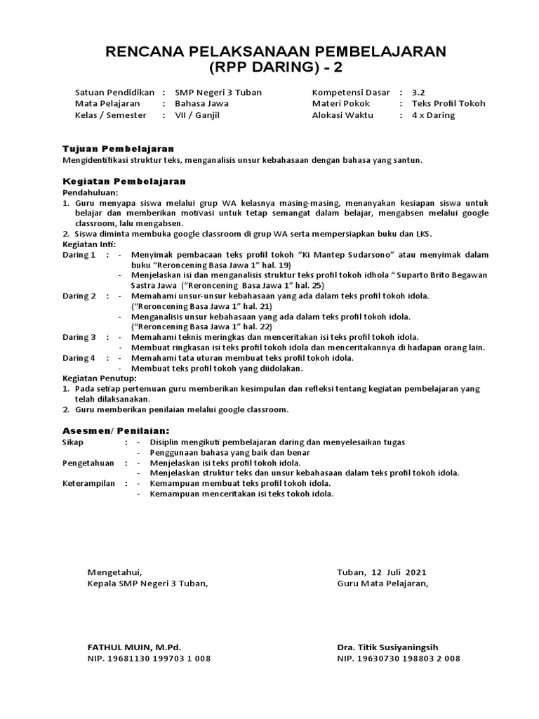 RPP 7 KD 3.2 SMT Ganjil | PDF