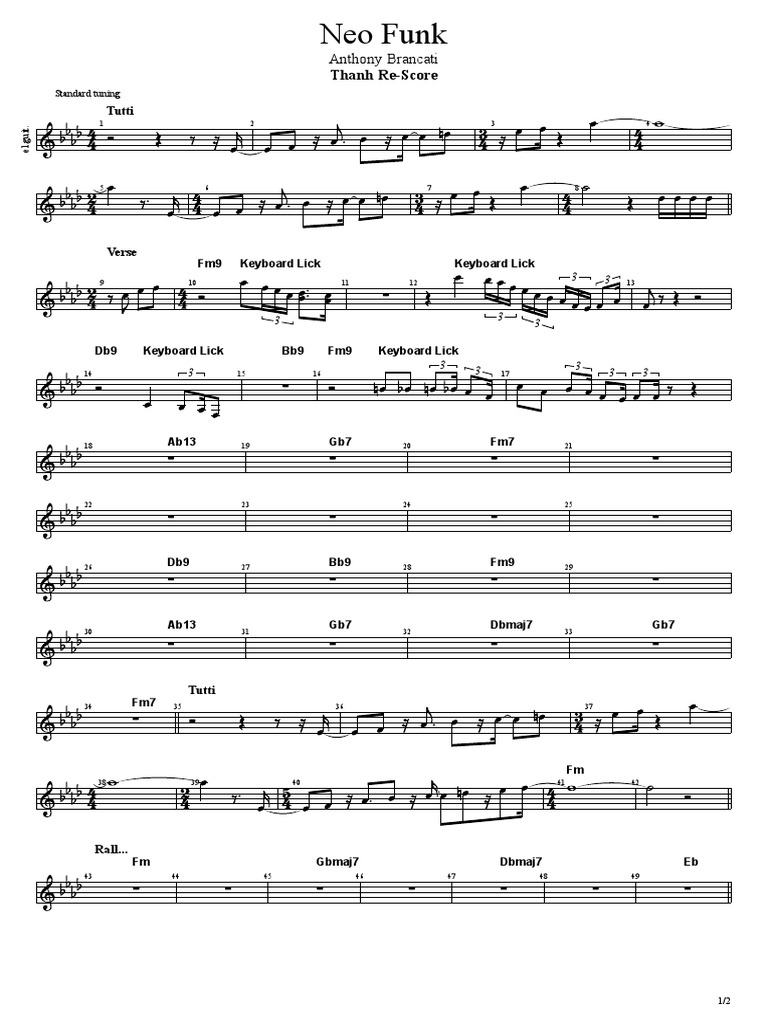 Neo Funk | PDF | Performing Arts | Musical Forms