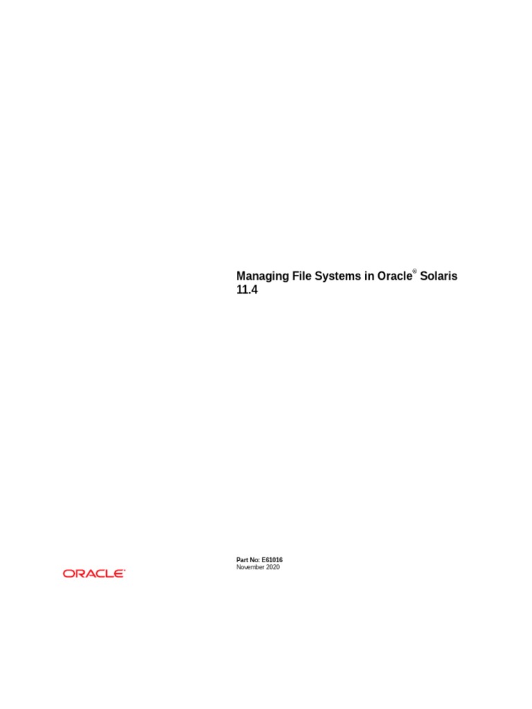 Managing File Systems In Oracle Solaris 114 Pdf File System Computer File