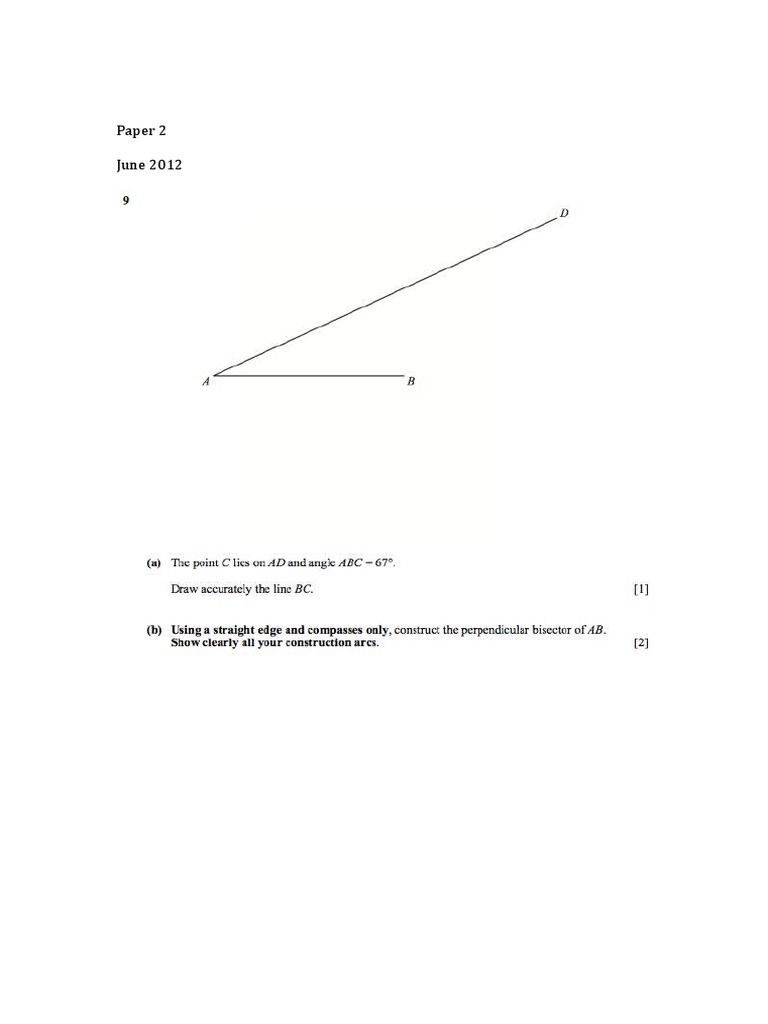IGCSE Mensuration & Geometry - :) | PDF