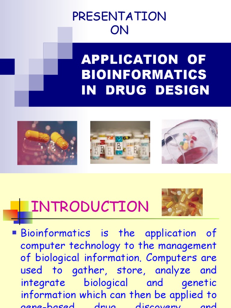 Bioinformatics Applications in Drug Design | PDF