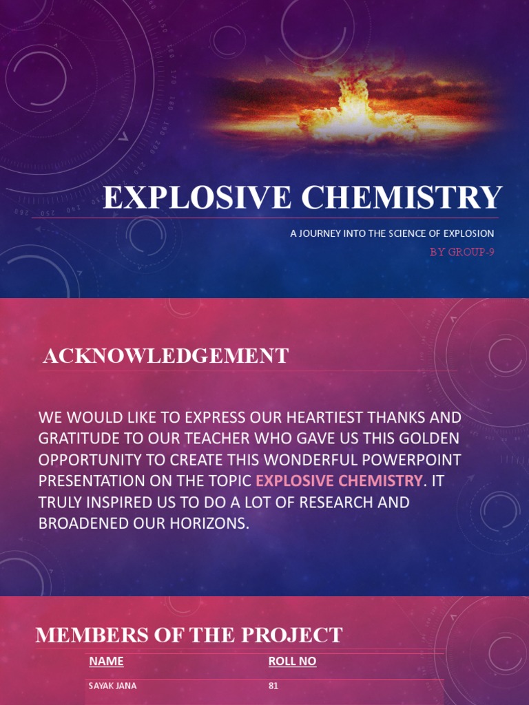 Explosive Chemistry: A Journey Into The Science of Explosion | PDF ...