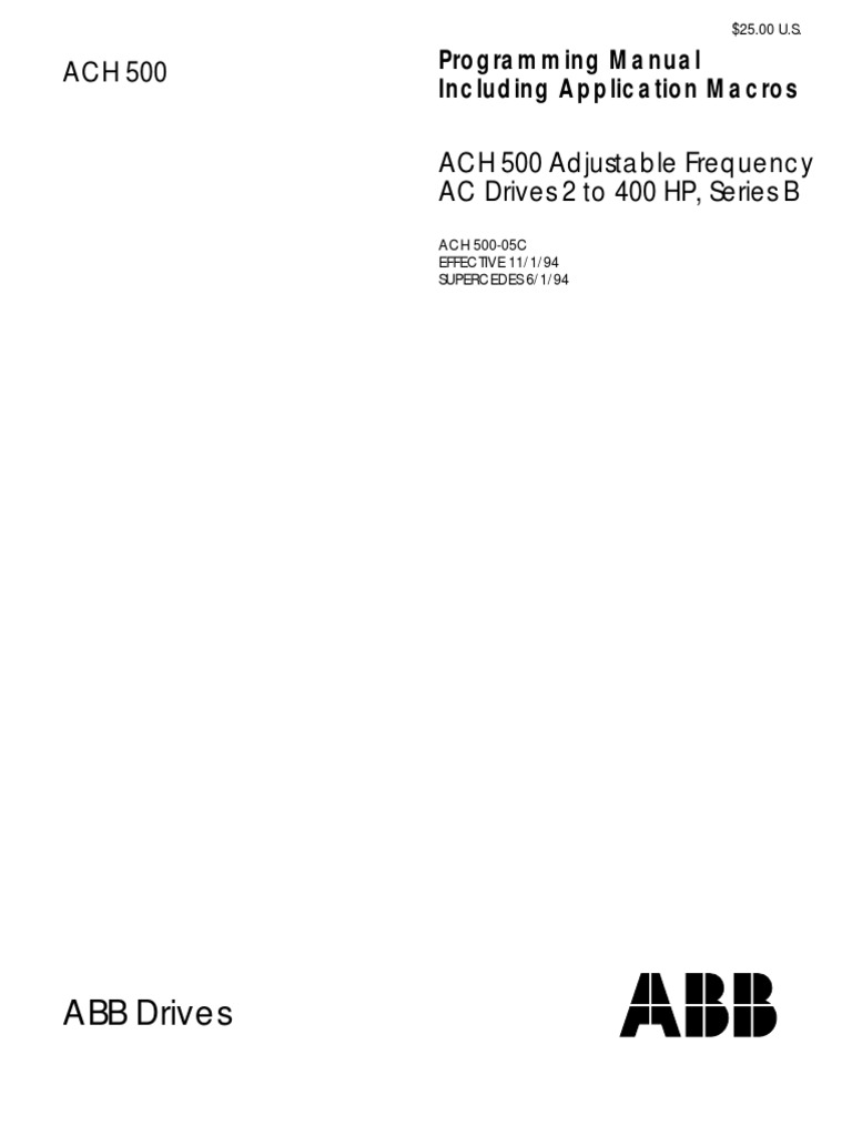 ABB Drives: Programming Manual Including Application Macros | PDF | Parameter (Computer ...