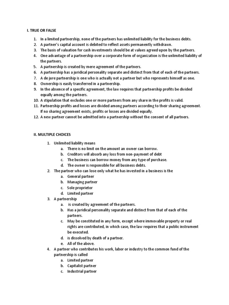 Learning Task No.1 | PDF | Partnership | Ownership