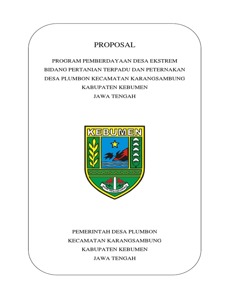 PROPOSAL Pemberdayaan Desa Ekstrem - Plumbon | PDF