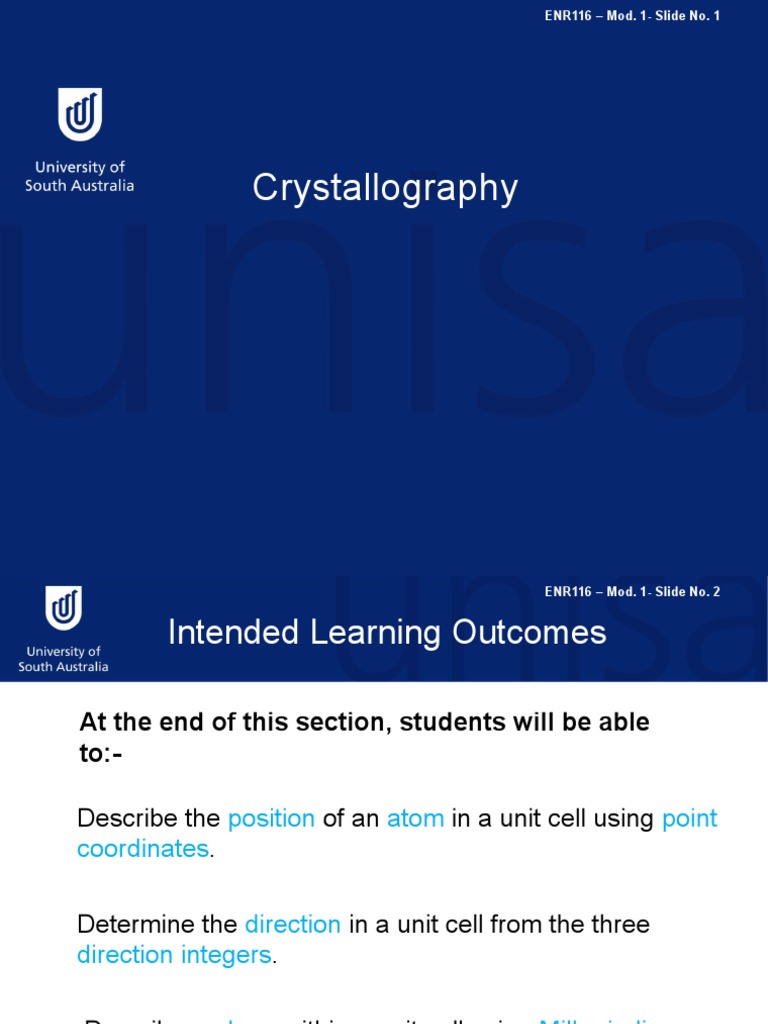2B Crystallographic Points Directions and Planes | PDF | Crystal ...