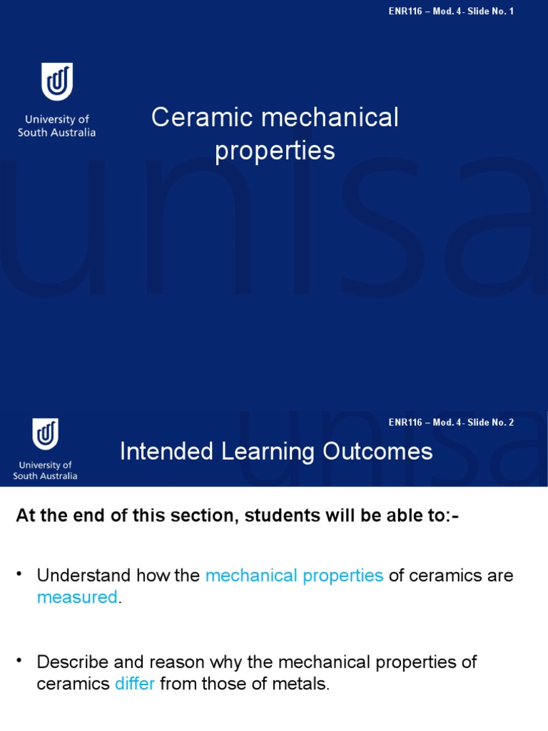 Mechanical Properties of Ceramics | PDF | Fracture | Deformation ...