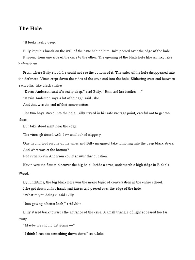 The Hole | PDF