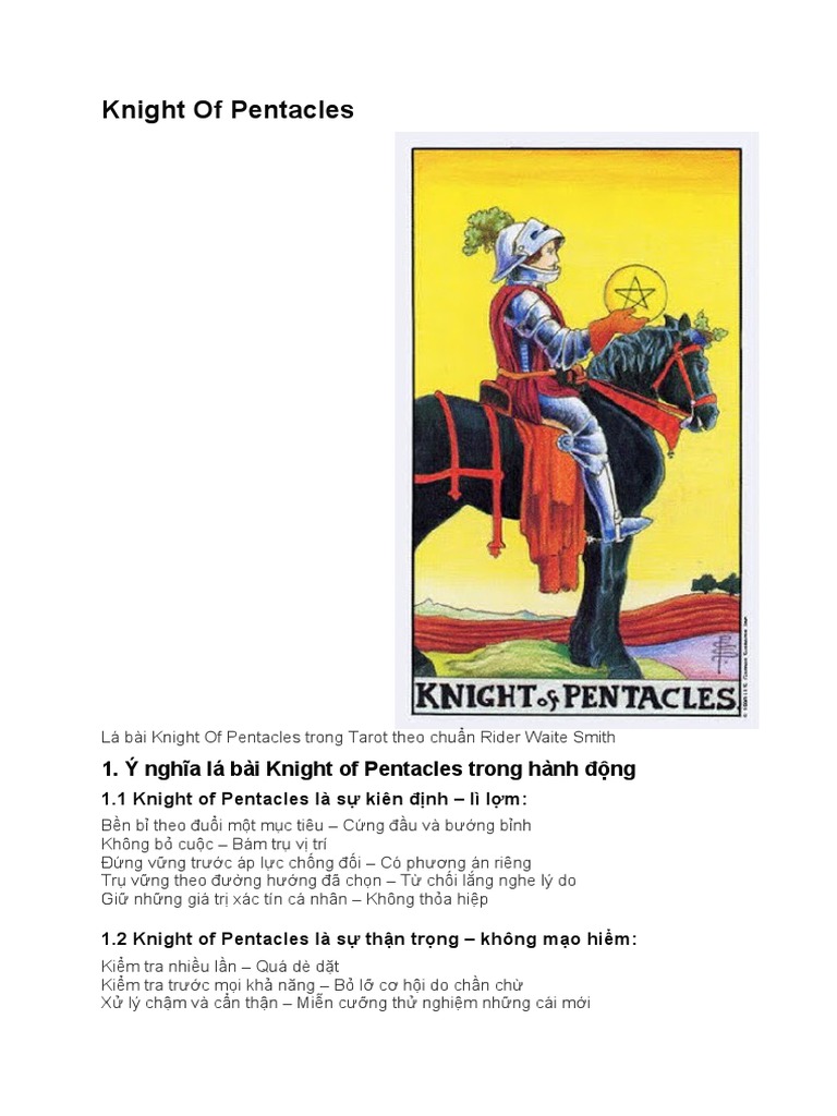 Knight of Pentacles | PDF