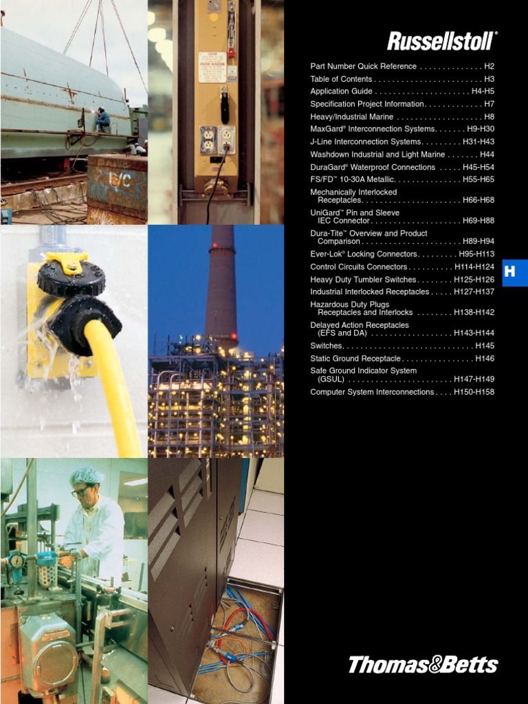 Russellstoll (Thomas and Betts) | PDF | Electrical Connector | Ac Power ...