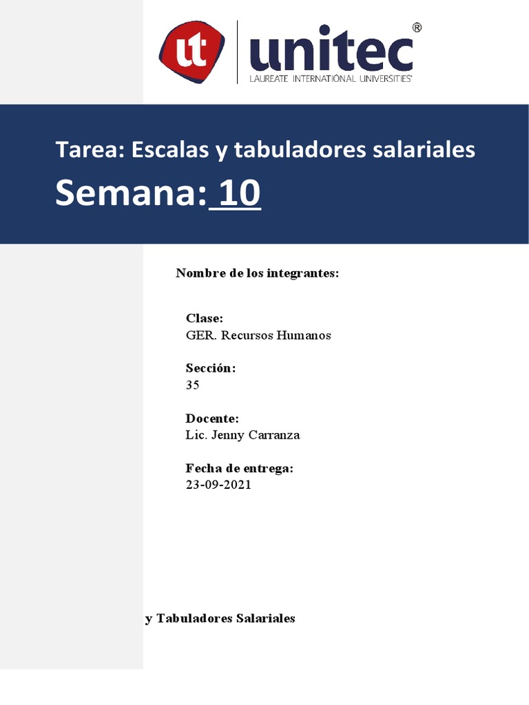 Estructura y Tabuladores Salariales | PDF | Salario | Gestión de ...