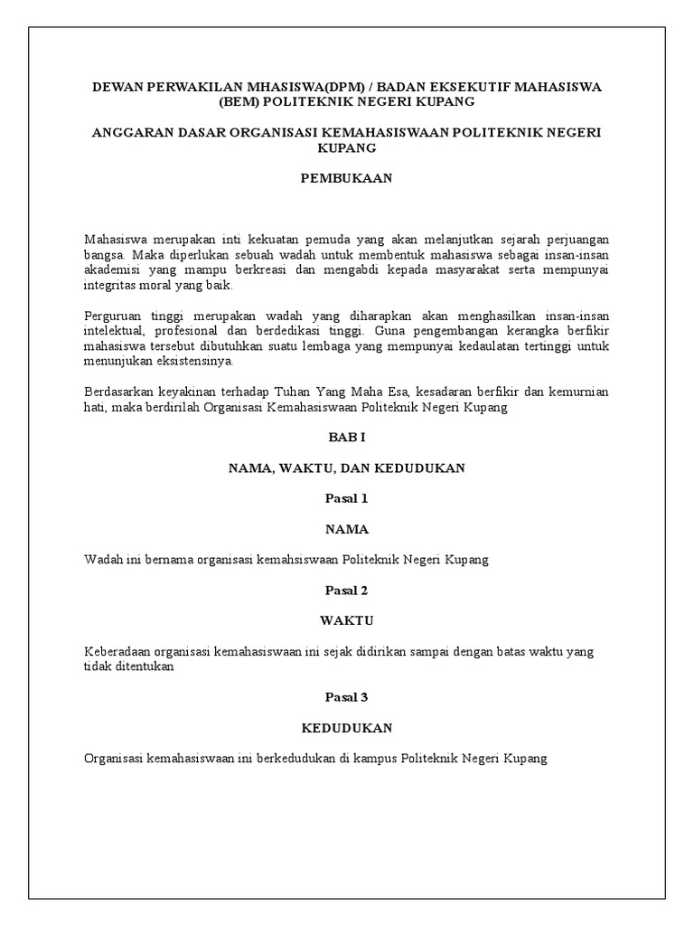 4 AD ART DPM Dan BERITA ACARA | PDF