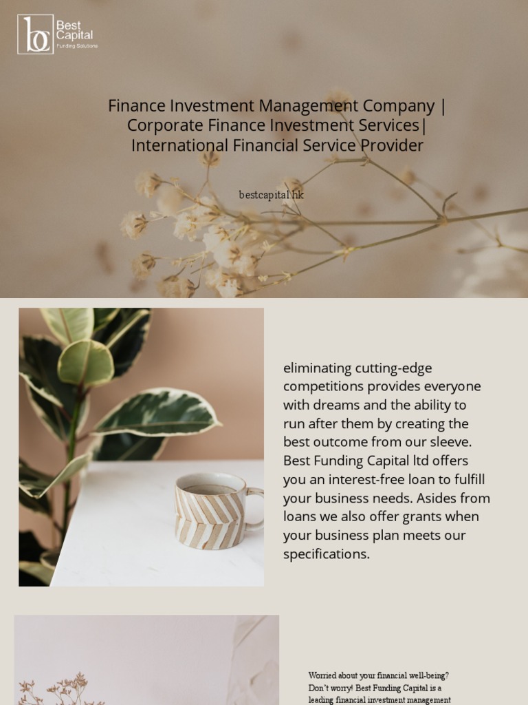 Finance Investment Management Company - Corporate Finance Investment ...