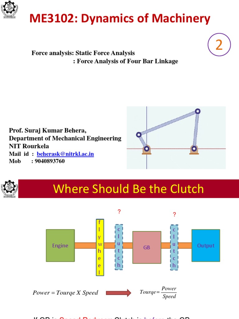 02 Class 02 Static Force Anlysis | PDF | Force | Mechanical Engineering