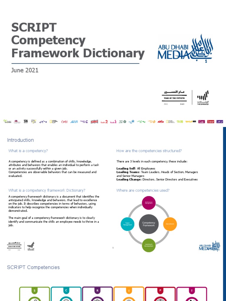SCRIPT Competency Framework Dictionary-English | PDF | Competence ...