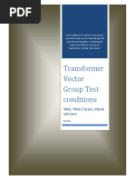 Transformer Vector Group Test Conditions: Ynd1, Ynd11, Dyn11, Ynyn0 and ...