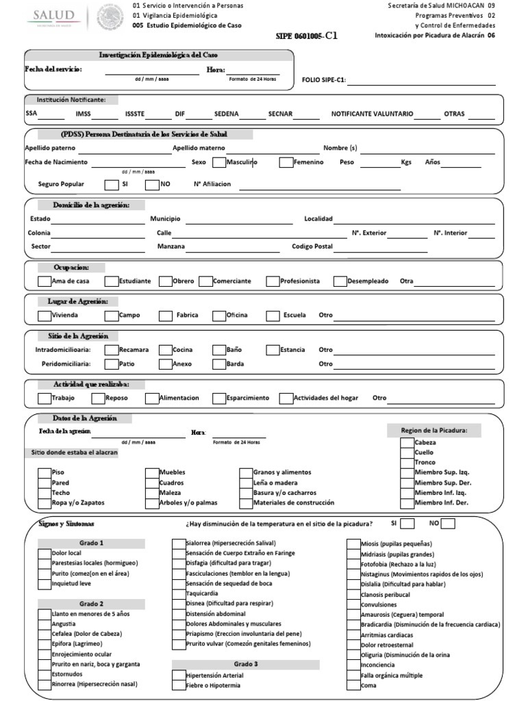 Formato C1 Alacran | PDF | Ciencias de la Salud | Medicina