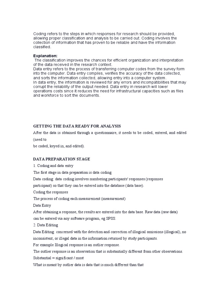 Getting The Data Ready For Analysis | PDF | Data | Outlier