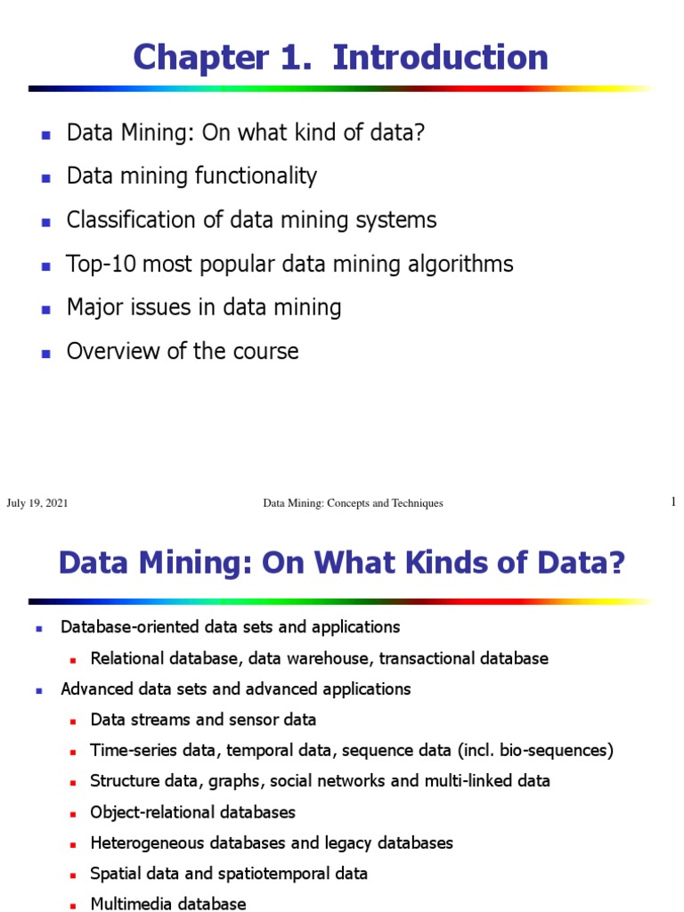02-Data Mining Functionalities-2 | PDF | Data Mining | Cluster Analysis