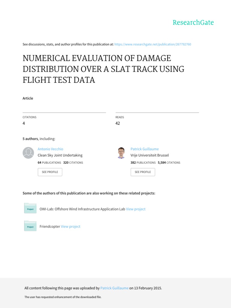 Damage Evaluation of A320 Slat Track | PDF | Deformation (Engineering ...