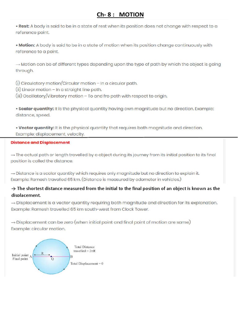 Motion Part 1 | PDF