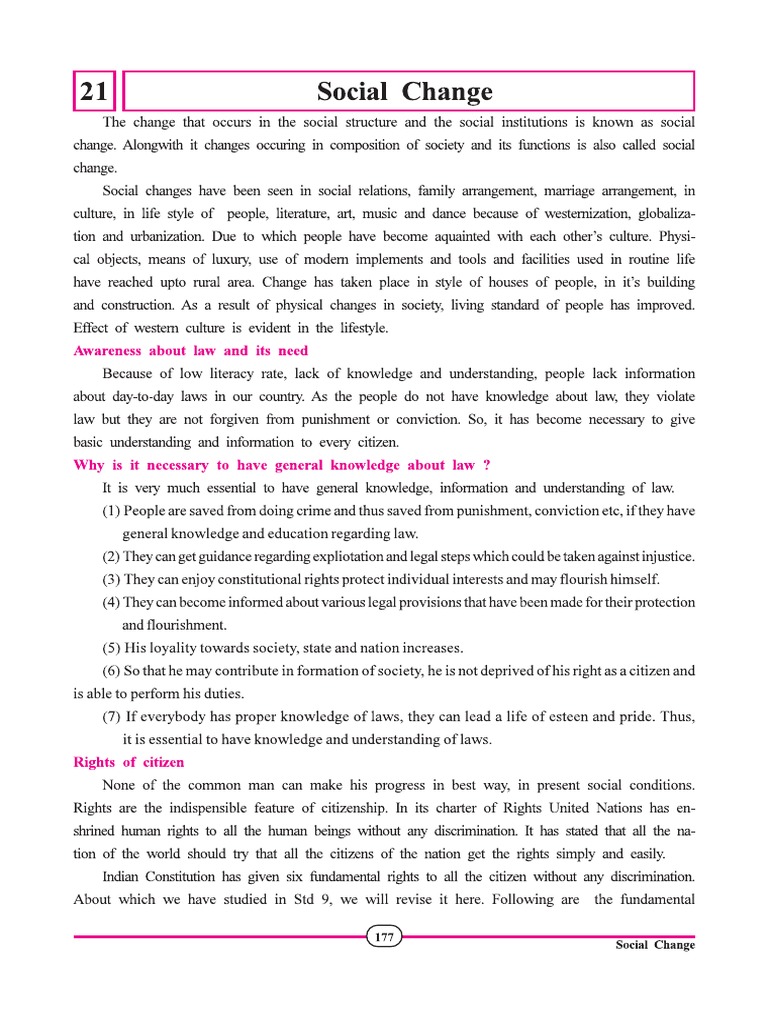 GSEB Board Class 10 Social Science Chapter 21 English | PDF