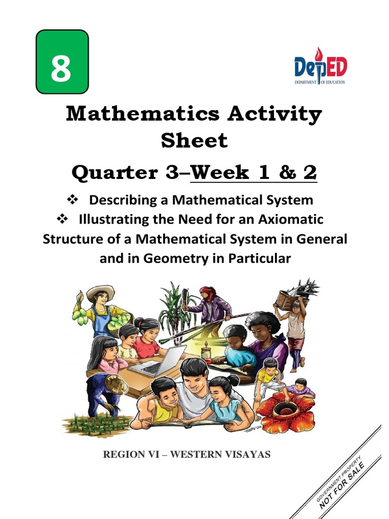 Mathematics Activity Sheet: Quarter 3-Week 1 & 2 | PDF | Axiom ...