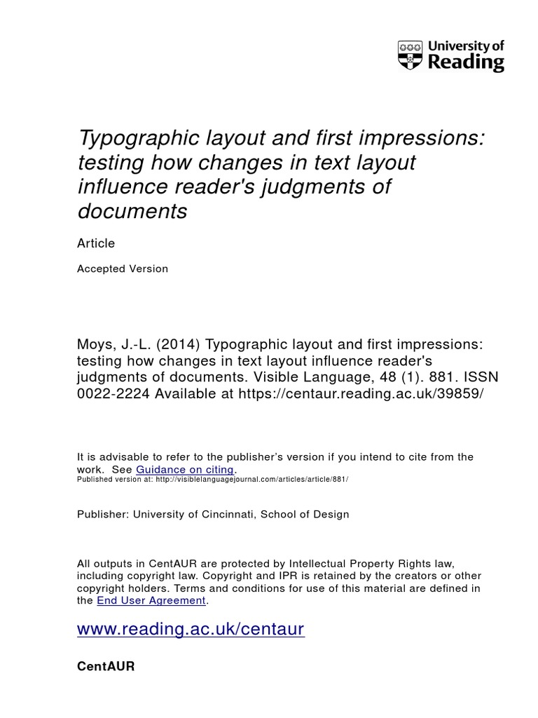 Typographic Layout ACCEPTED | PDF | Typography | Page Layout