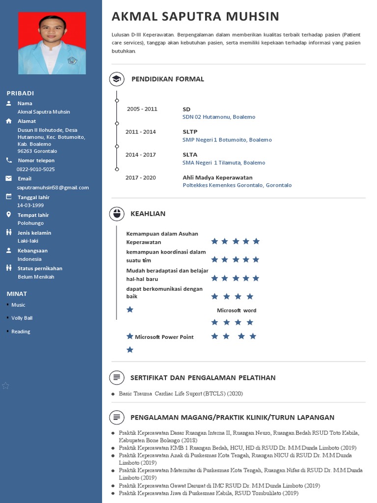 CV Akmal Muhsin | PDF