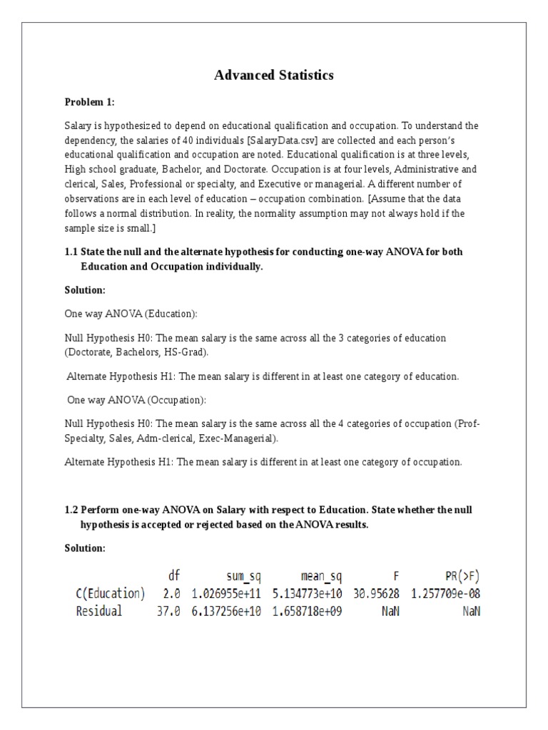 AKSHAYA - Advanced Statistics Project Report | PDF | Principal ...