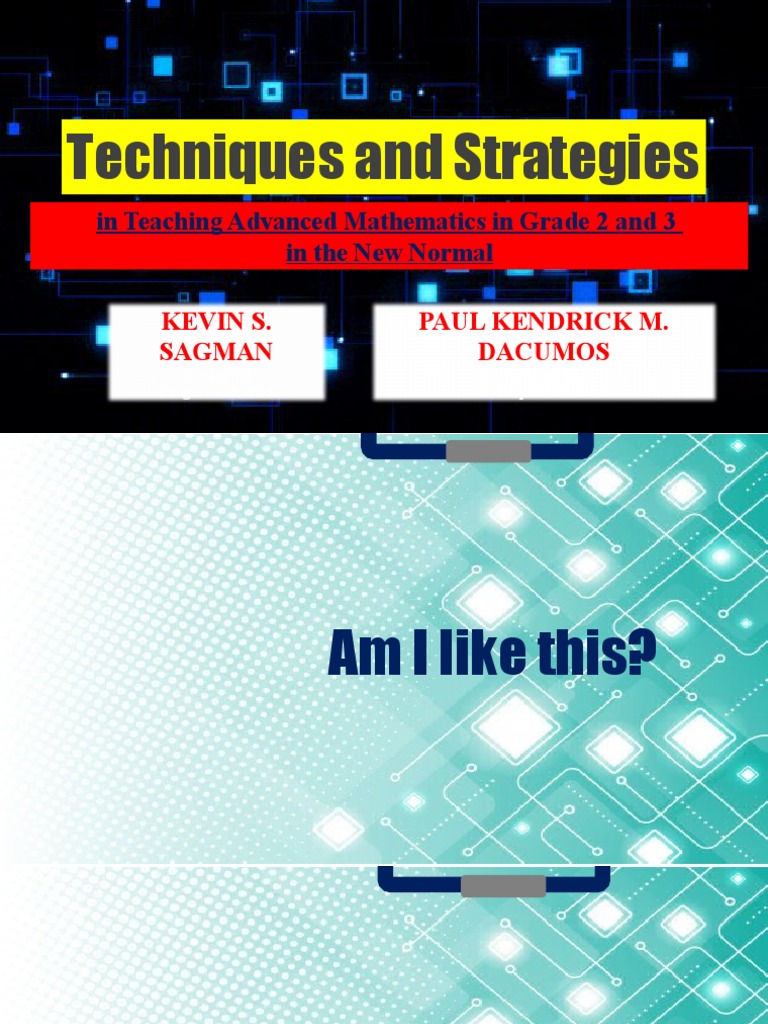 Techniques and Strategies: in Teaching Advanced Mathematics in Grade 2 ...