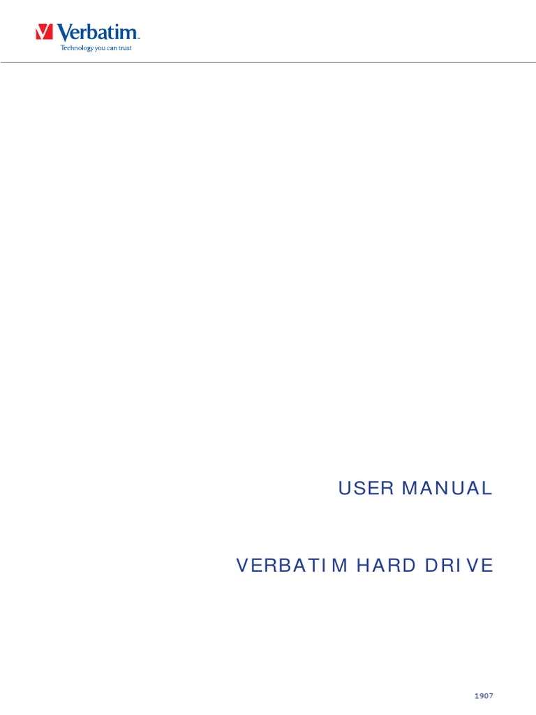 Verbatim Generic User Manual English | PDF | Installation (Computer ...