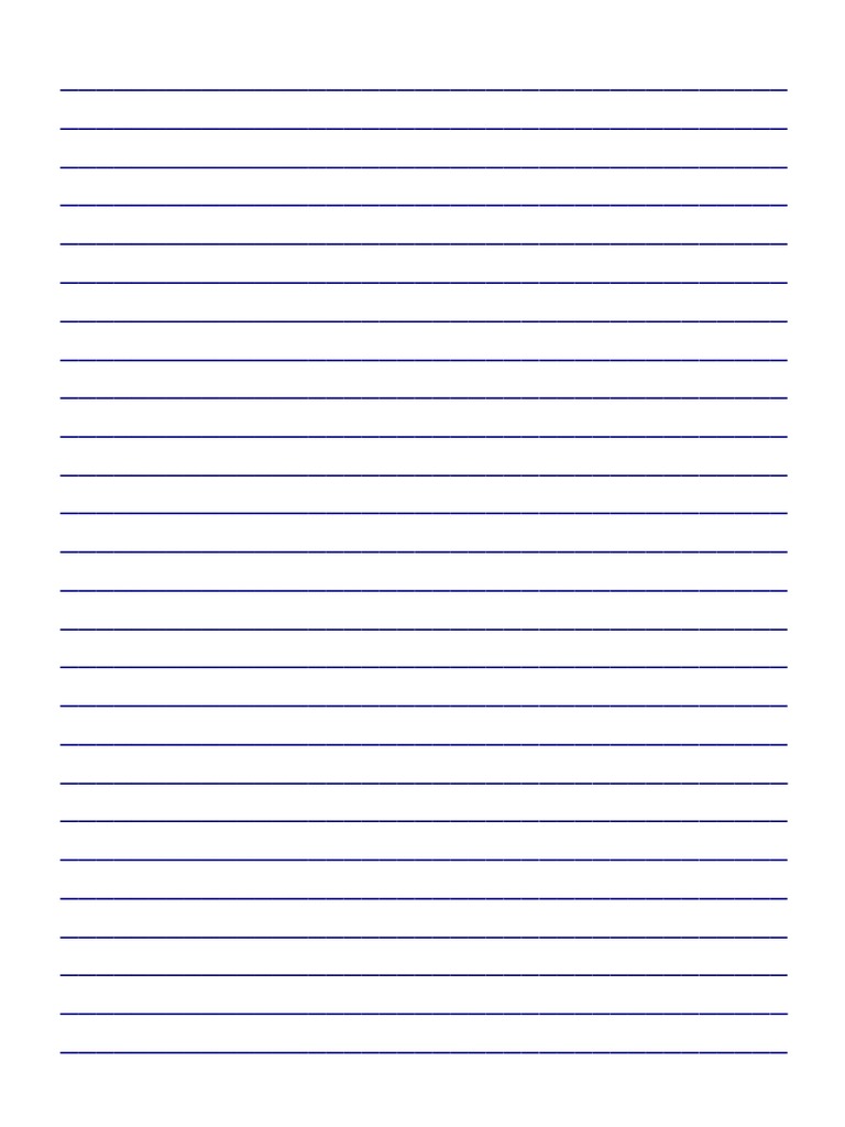 Papier Kancelaryjny W Linie | PDF